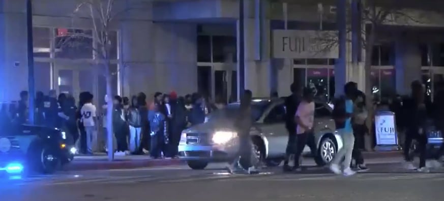 Shots fired after swarm of teenagers set off fireworks at Atlantic ...