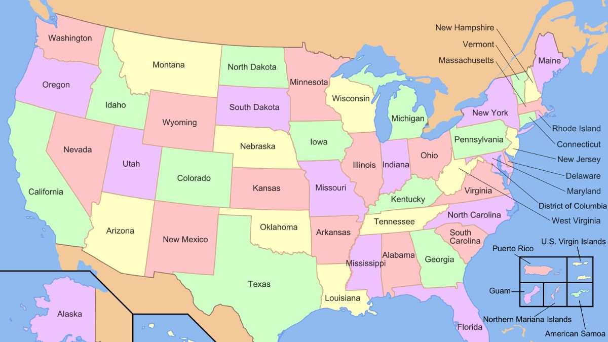 List of states in the USA (updated 2026)