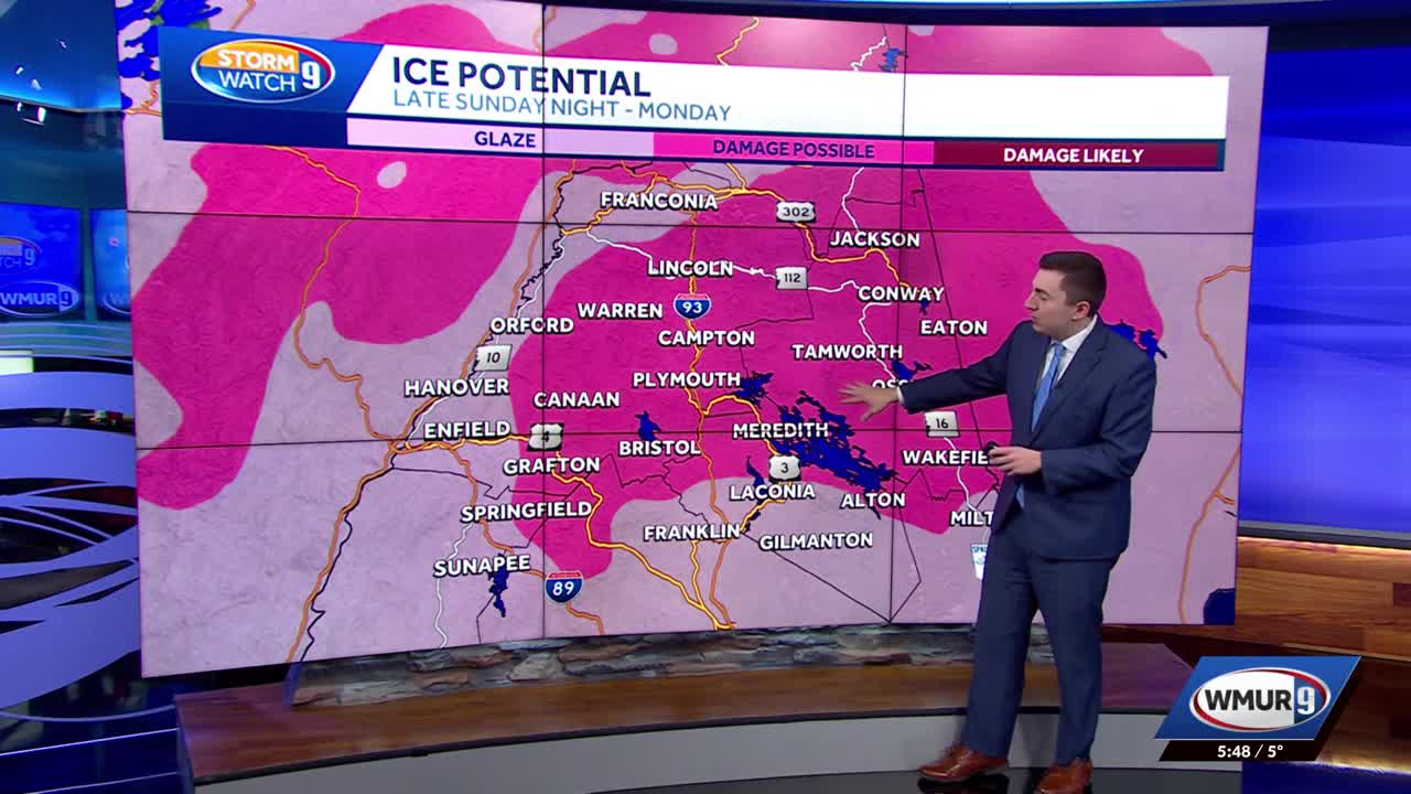 Video: Dry day before system brings freezing rain Sunday night