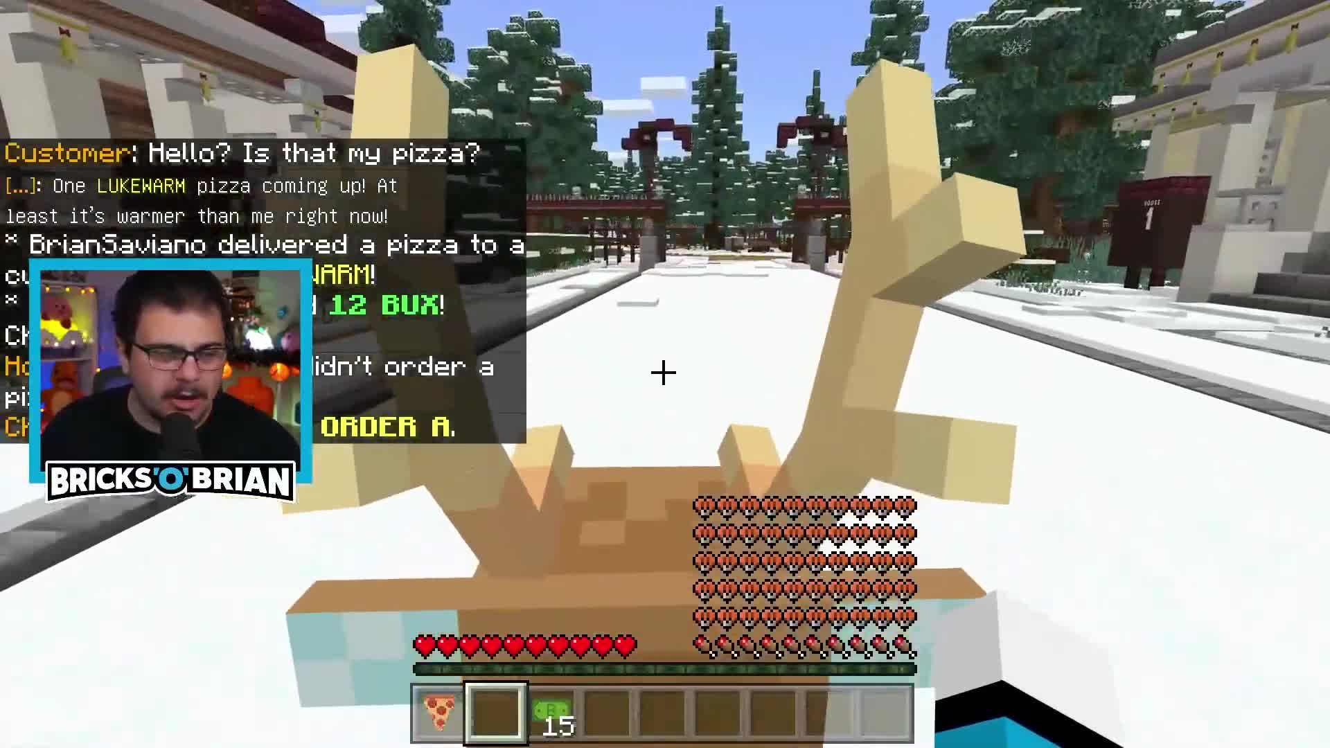Festive pizza delivery simulator! - Minecraft map simulator with Bricks ...