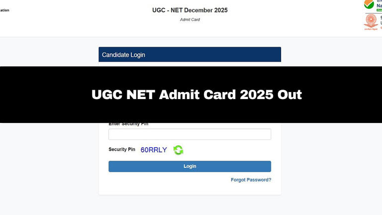 UGC NET 2025: December 31 exam admit card out; here's how to download