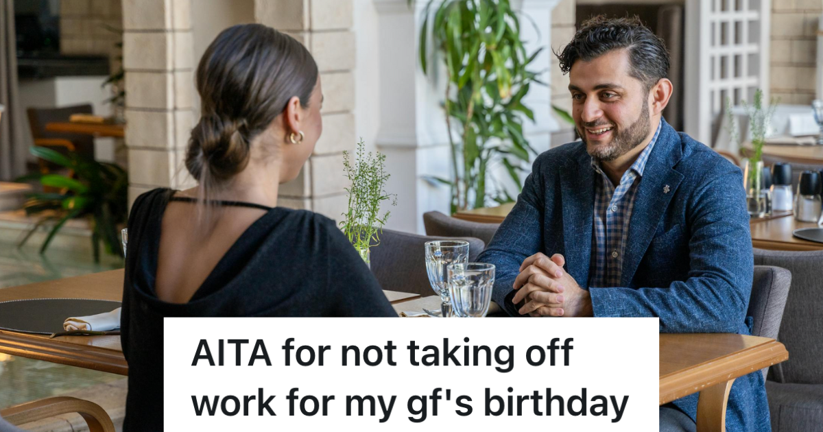 Boyfriend takes his girlfriend out to dinner for her birthday, but she ...