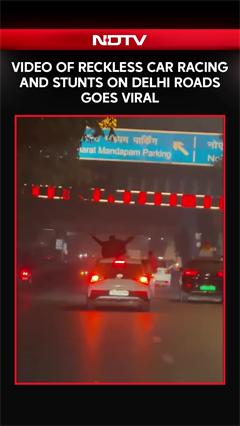 Viral video shows cars swerving, men standing through sunroof in Delhi ...