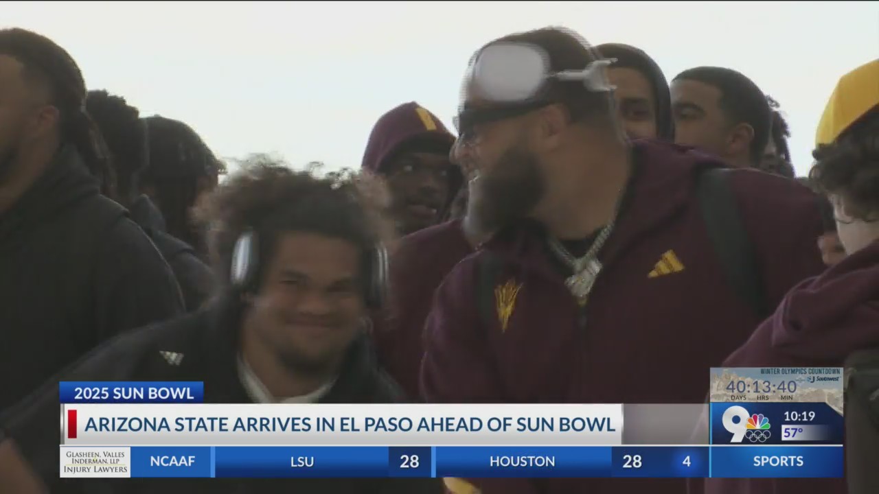 Arizona State arrives, countdown begins for Sun Bowl