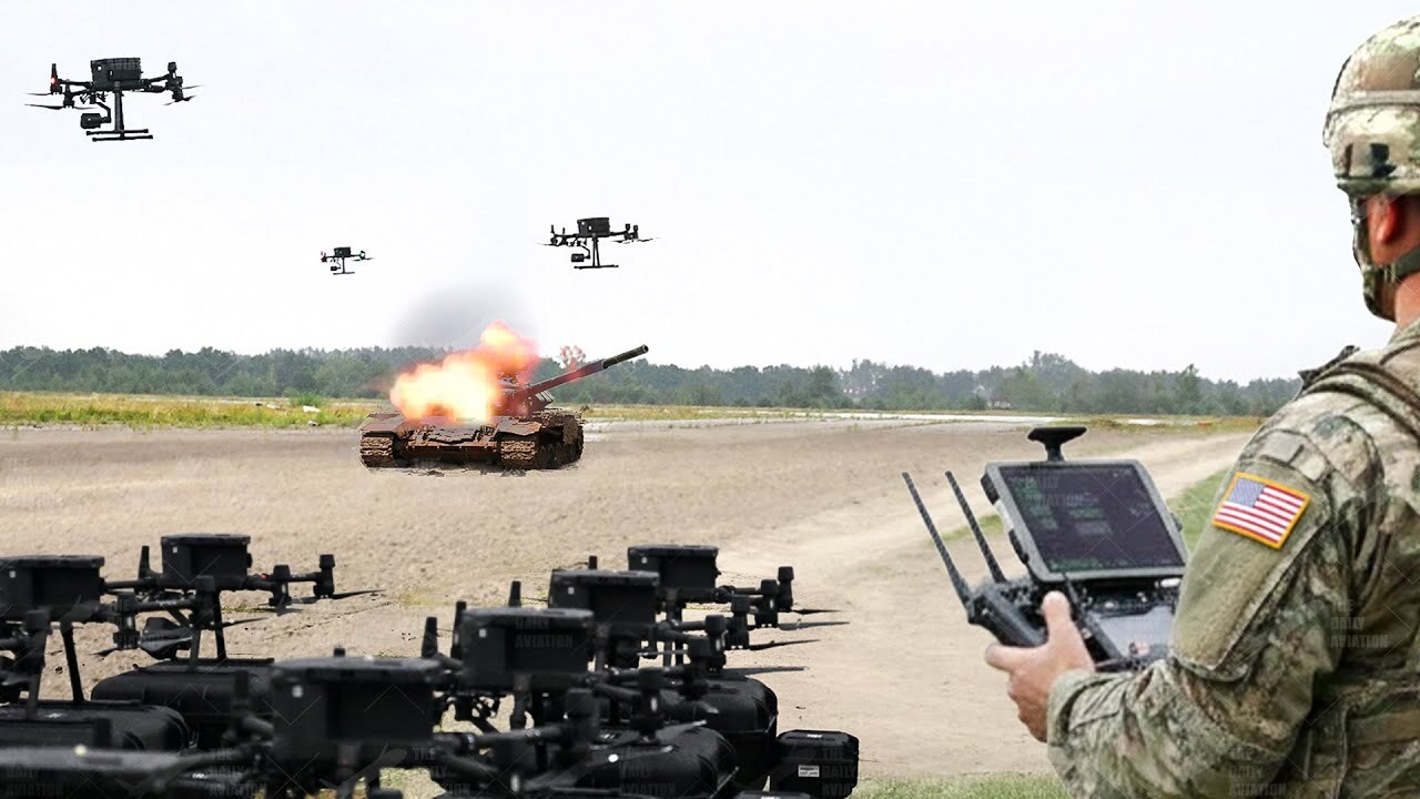 US Marines testing scary swarm of drones against live targets