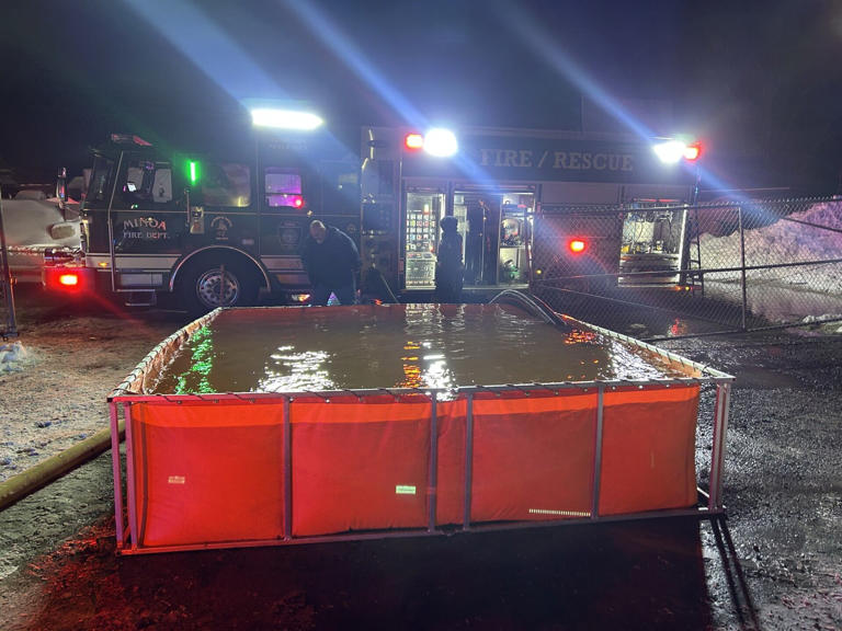 To save precious drinking water, firefighters use stream to douse Minoa ...