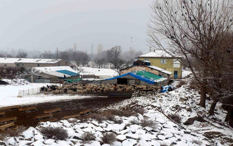 Toprak damlı evlerde yaşayan vatandaşlar baca küreme işine koyuldu