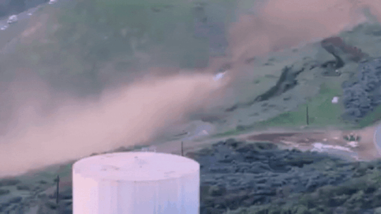 Gas line explosion rocks California: Video shows debris clouds filling ...