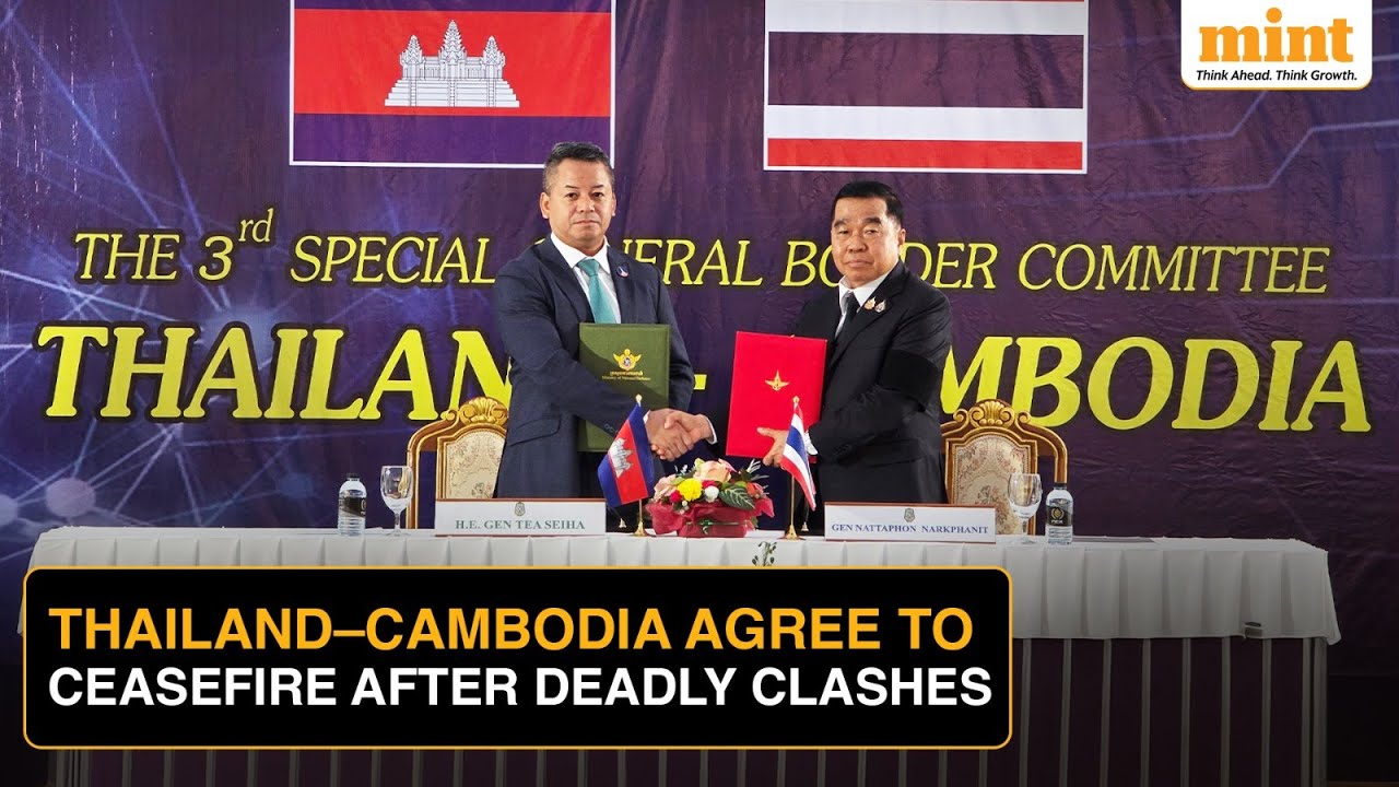 Thailand and Cambodia agree immediate ceasefire to end weeks of deadly ...