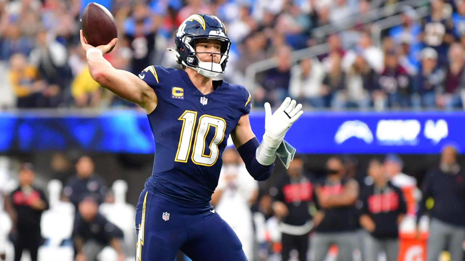 Chargers’ Justin Herbert gets GOAT honor from Jim Harbaugh