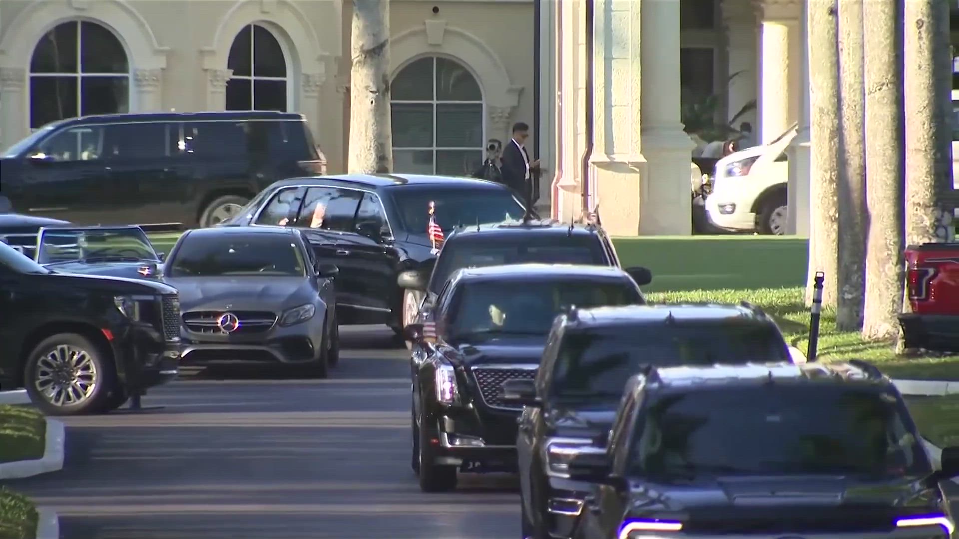 El convoy de Trump