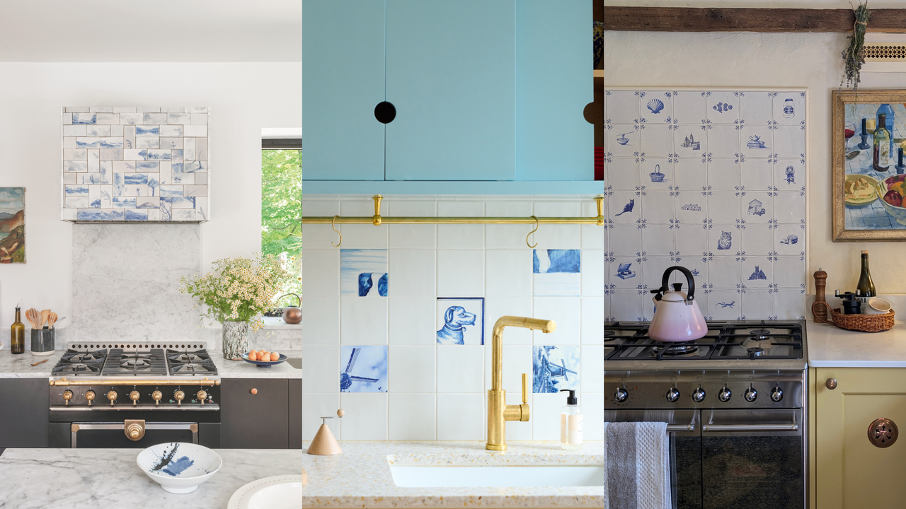 Personalize your kitchen backsplash with custom Delft tiles