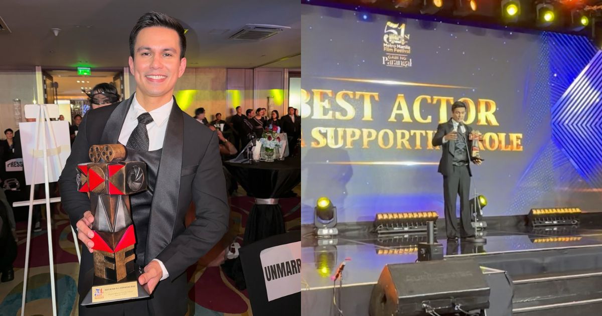 Tom Rodriguez on MMFF best supporting actor win: 'I'm still waking up ...