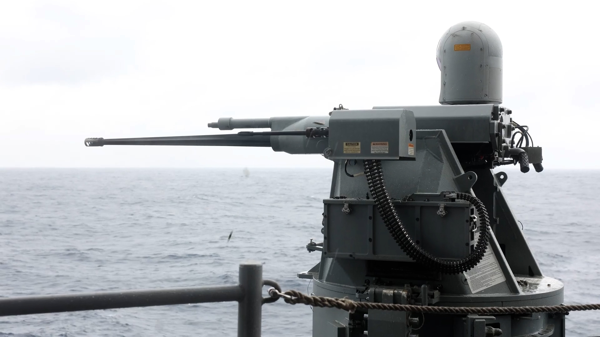 Navy carrier conducts live-fire exercise in Atlantic