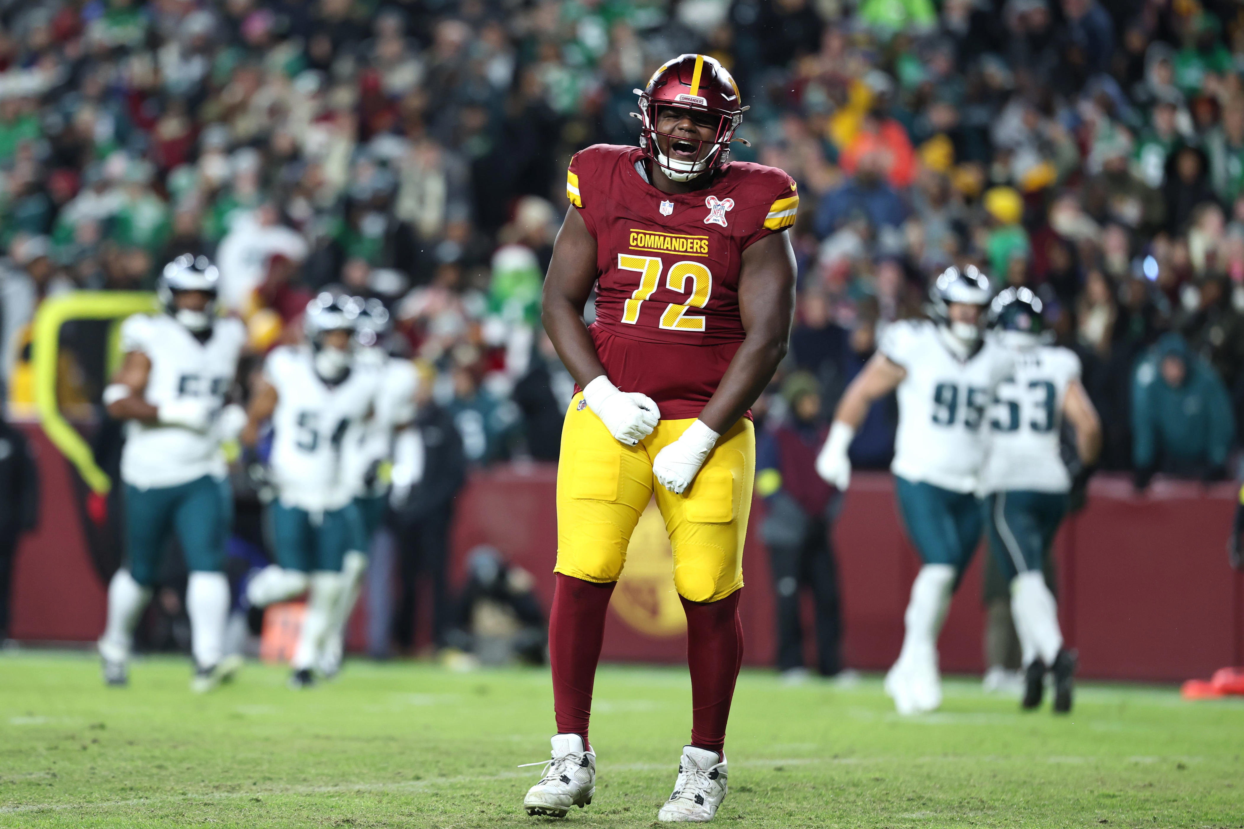 Where did ESPN rank the Commanders' 2025 rookie class?