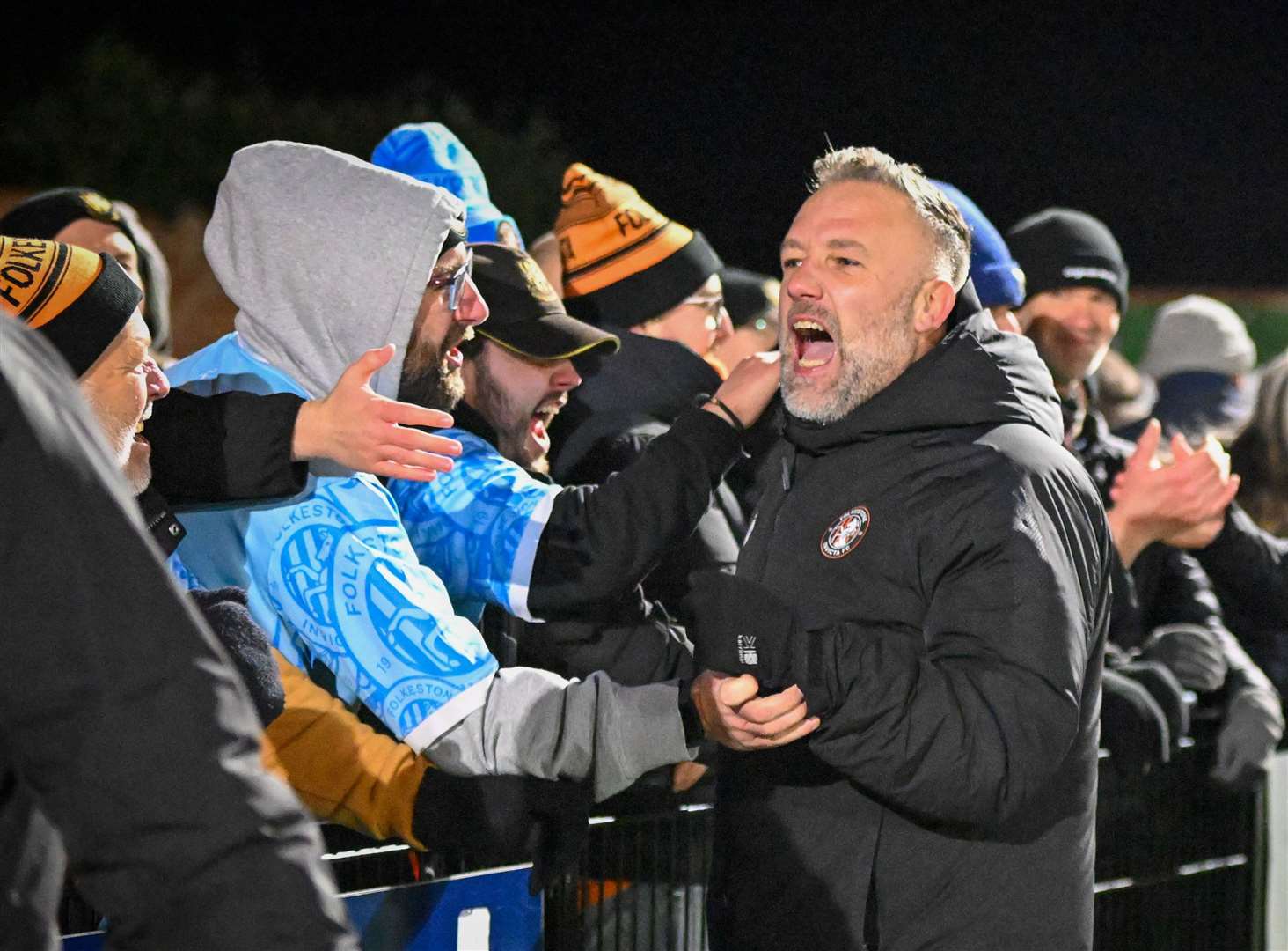 Reaction from Folkestone Invicta manager Jay Saunders as Isthmian ...