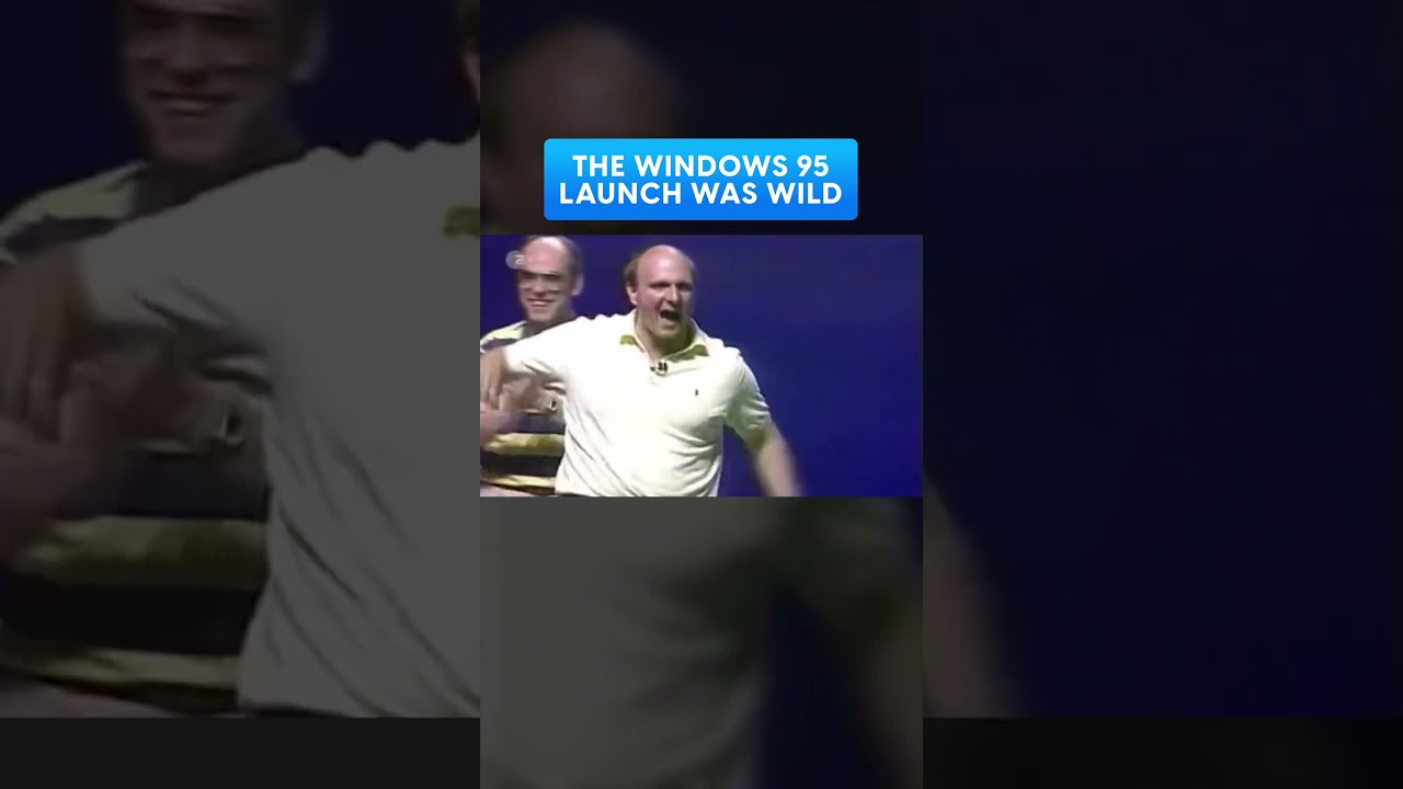 The Windows 95 launch showcases unforgettable vintage Microsoft chaos