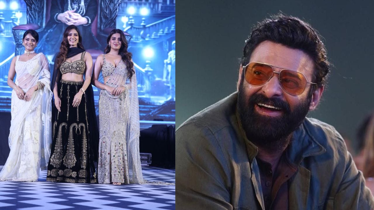 Riddhi Kumar wears Prabhas-gifted three-year-old saree at The Raja Saab ...