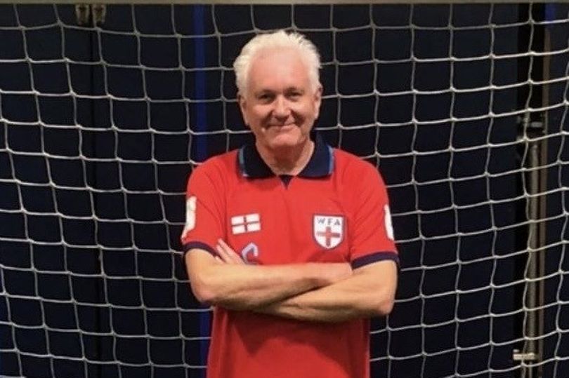 Veteran football coach walks his way into the national England team