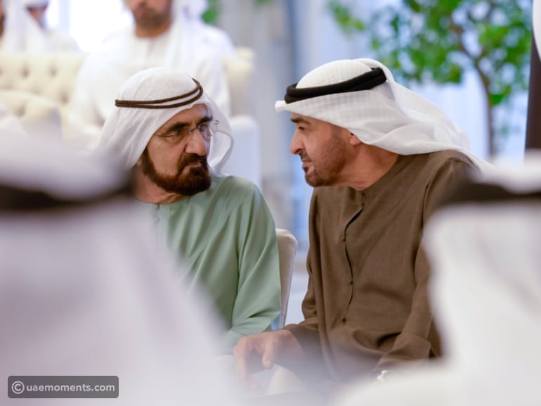 UAE president meets Sheikh Mohammed to mark his 20 years in office