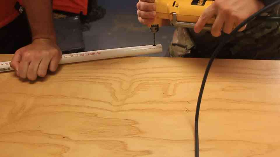 A homemade PVC long bow delivers surprising force on a tiny budget