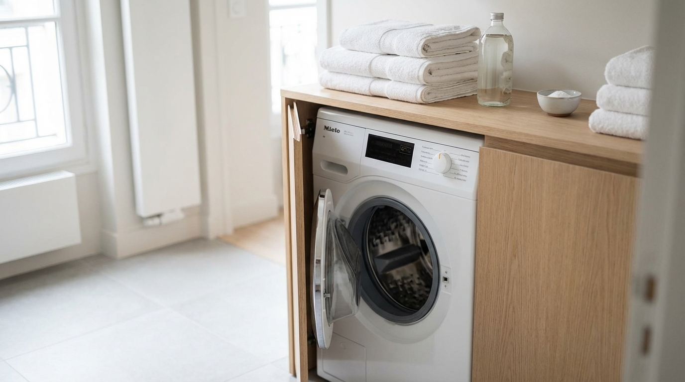 Serviettes rêches : ce produit naturel à verser dans le bac qui les ...