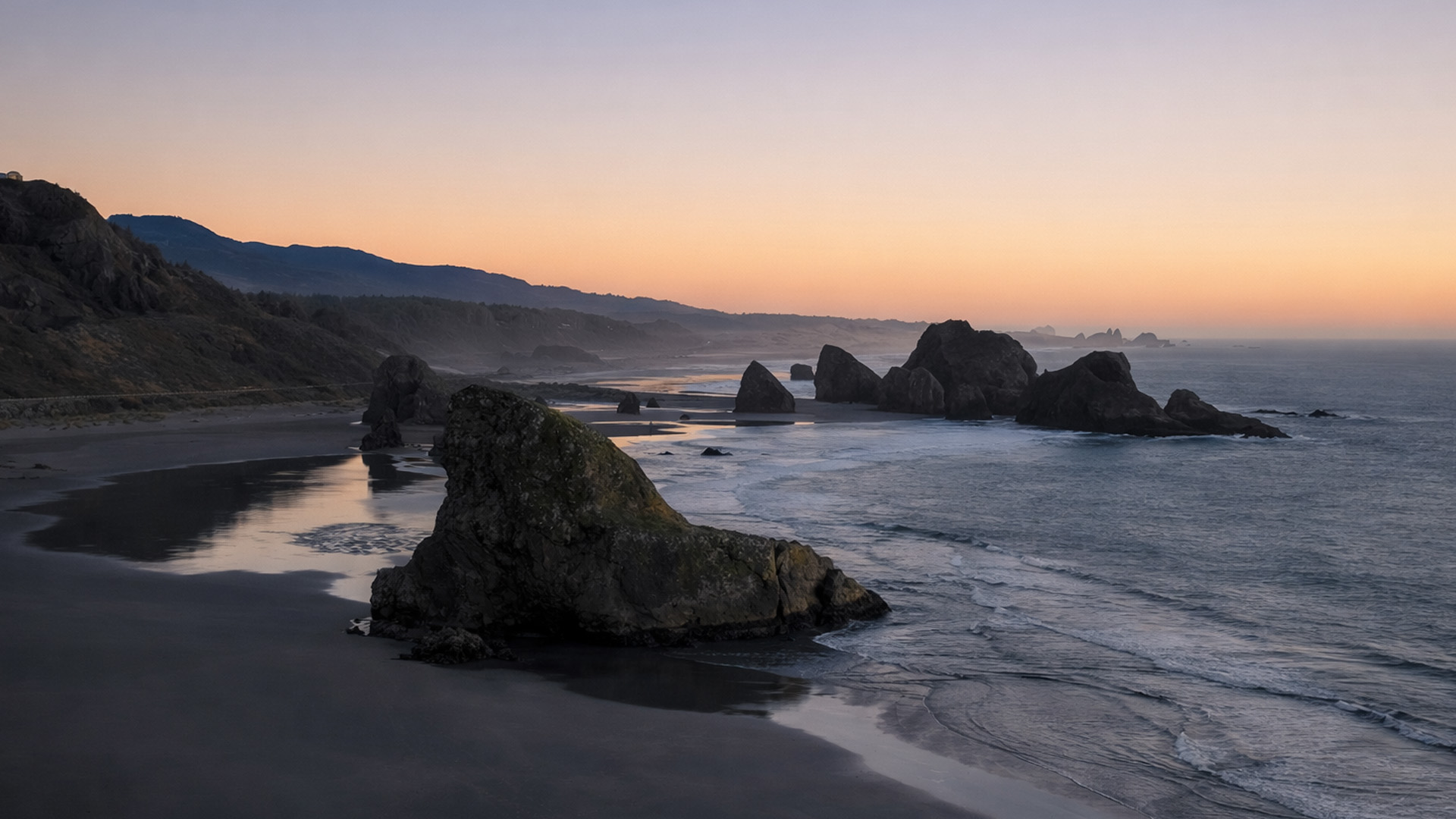 Evening calm on Oregon coast