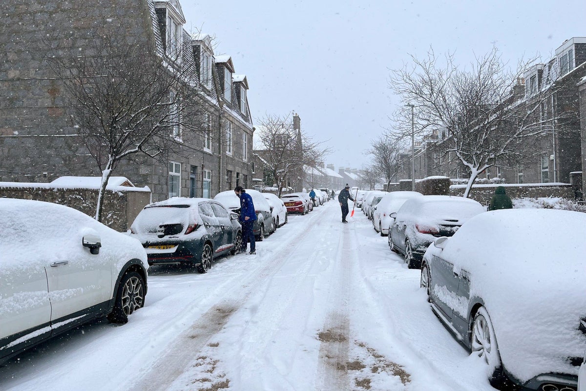 Schools closed and flights cancelled as amber warnings for snow issued
