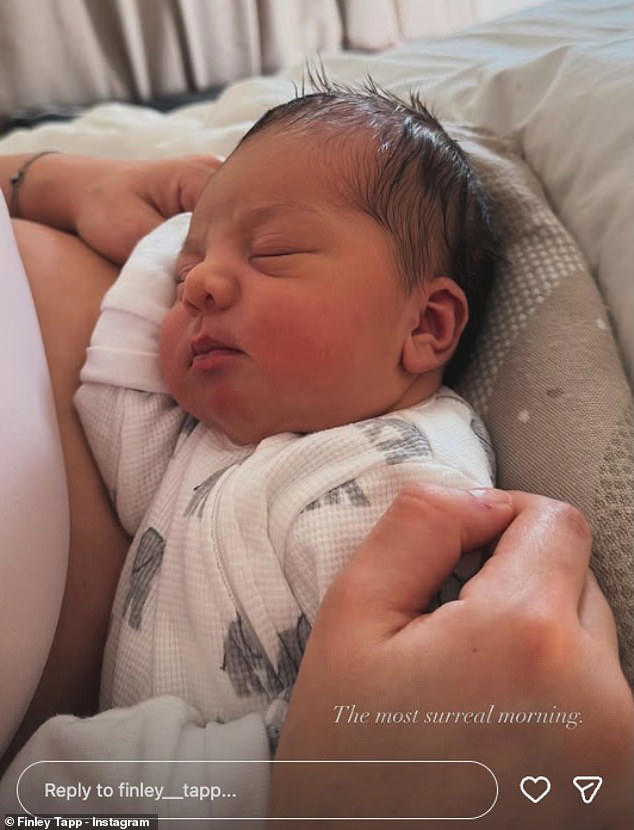 Love Island winner Finley Tapp is a dad! TV star welcomes 'perfect ...