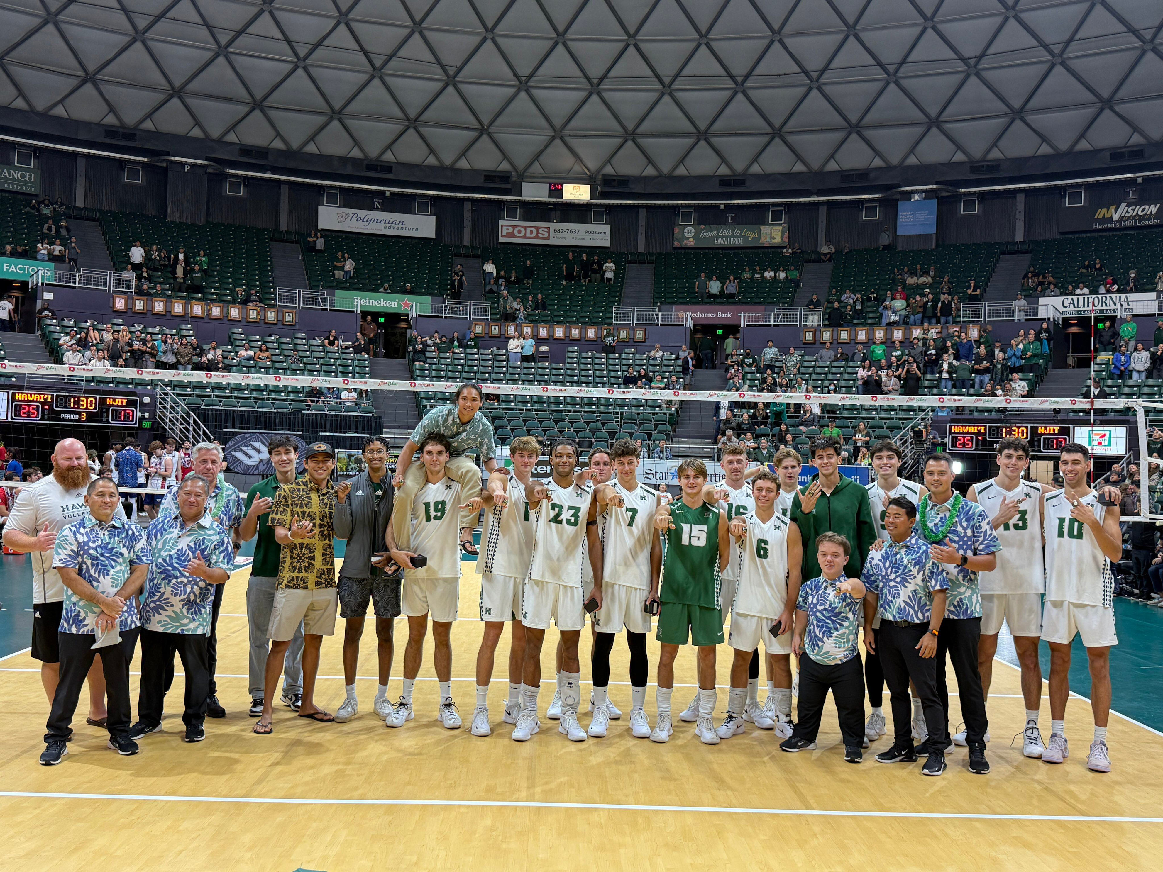 No. 2 UH men’s volleyball completes series sweep over NJIT
