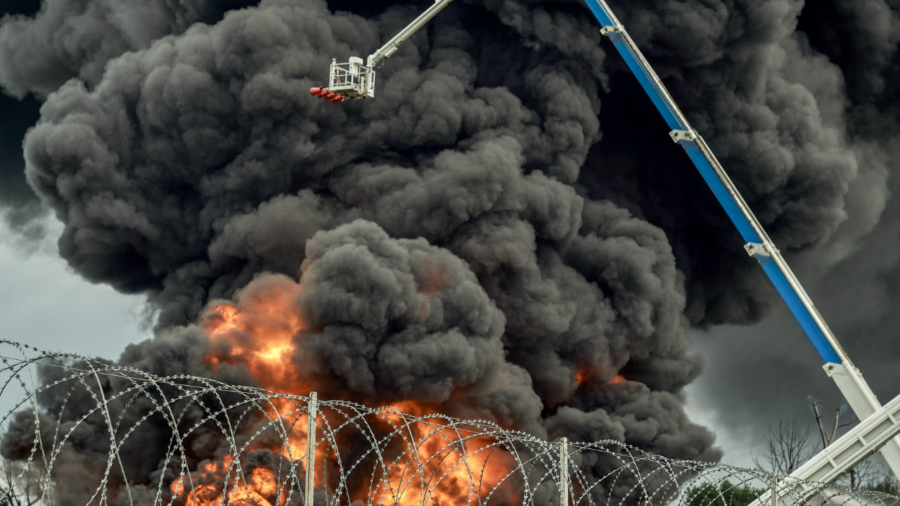 12 Ukrainian drones torch 83-year-old Russian oil giant 700km deep ...