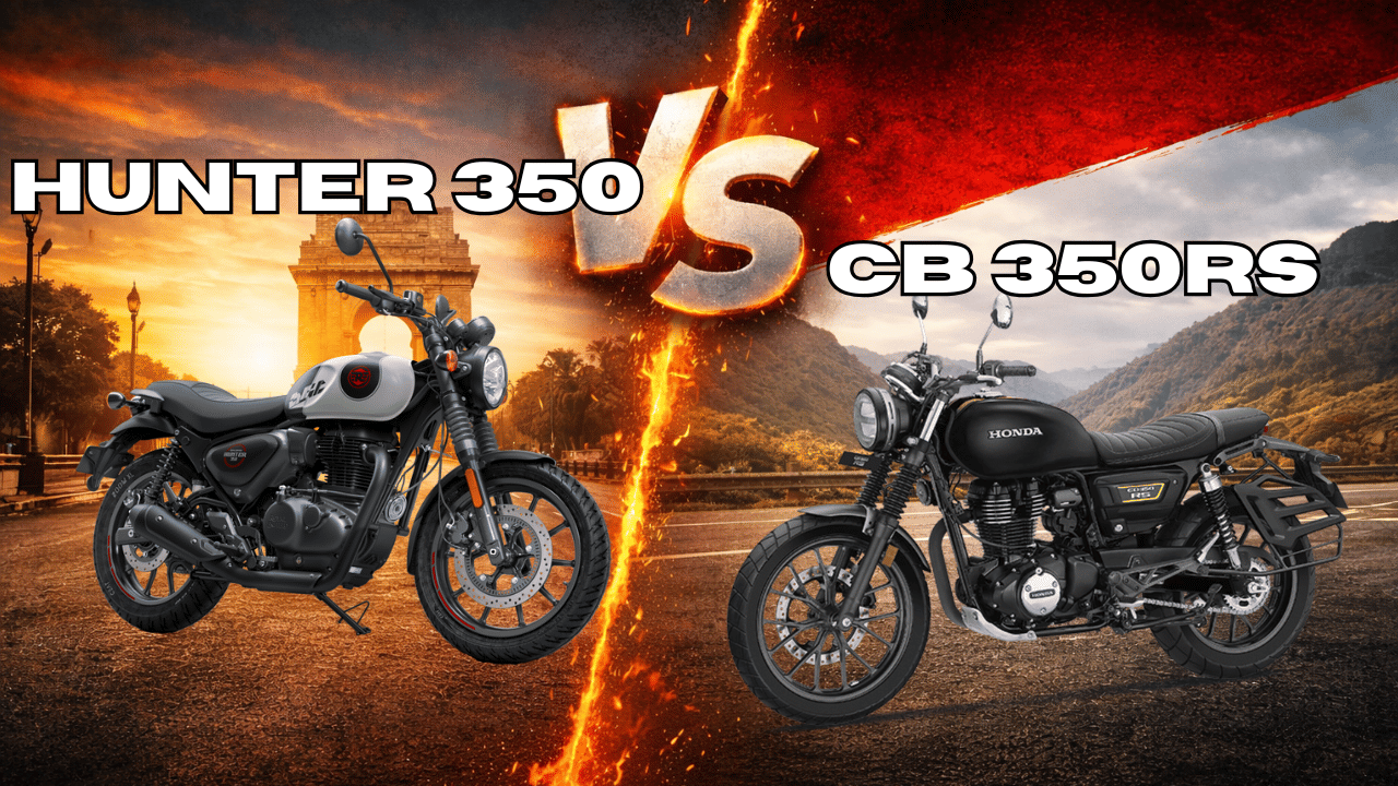 Royal Enfield Hunter 350 vs Honda CB350RS: Price, performance and features compared