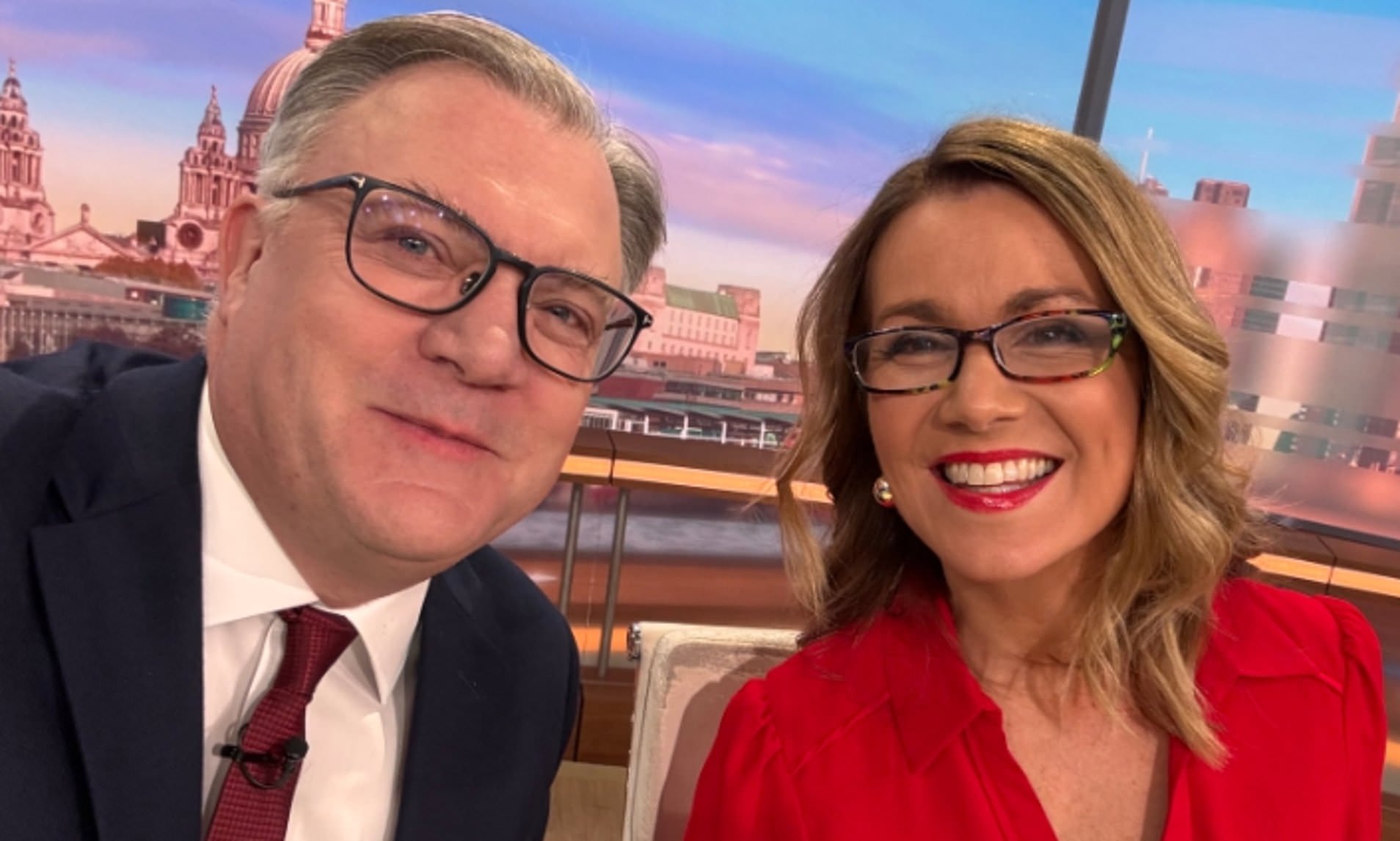 GMB's 'cramped' new studio sees hosts Ed Balls and Susanna Reid have to ...