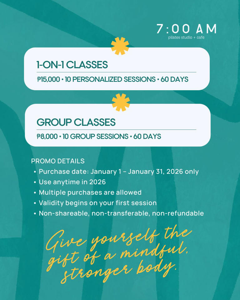 LIST: Fitness studio promotions to begin 2026 stronger