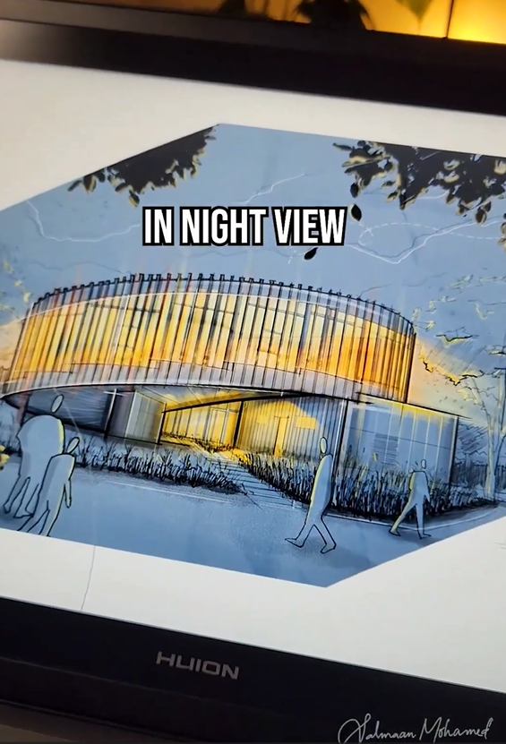 How to create a night view architecture sketch | Step-by-step tutorial