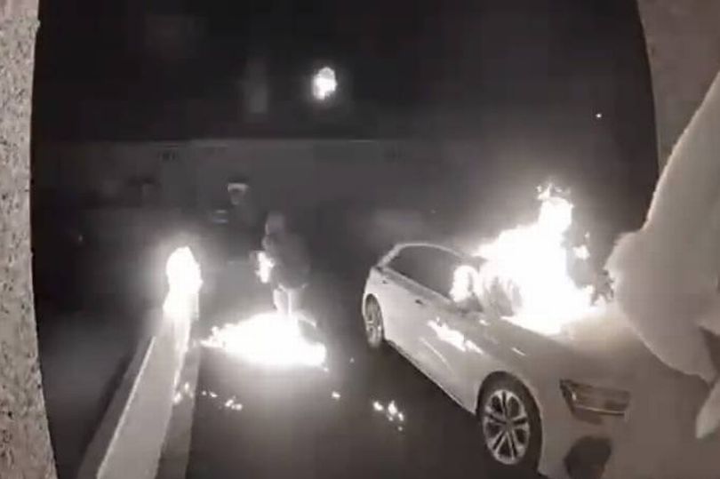 Mum living in terror after car torched outside home as she and son slept