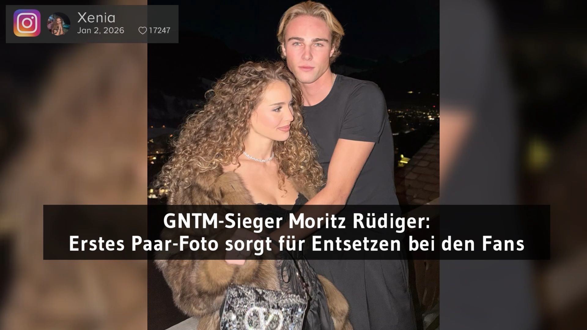GNTM-Sieger Moritz Rüdiger: Paar-Foto mit seiner Freundin sorgt für ...