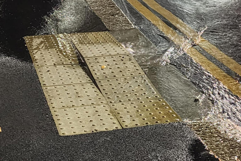 Major water main burst in Hastings town centre