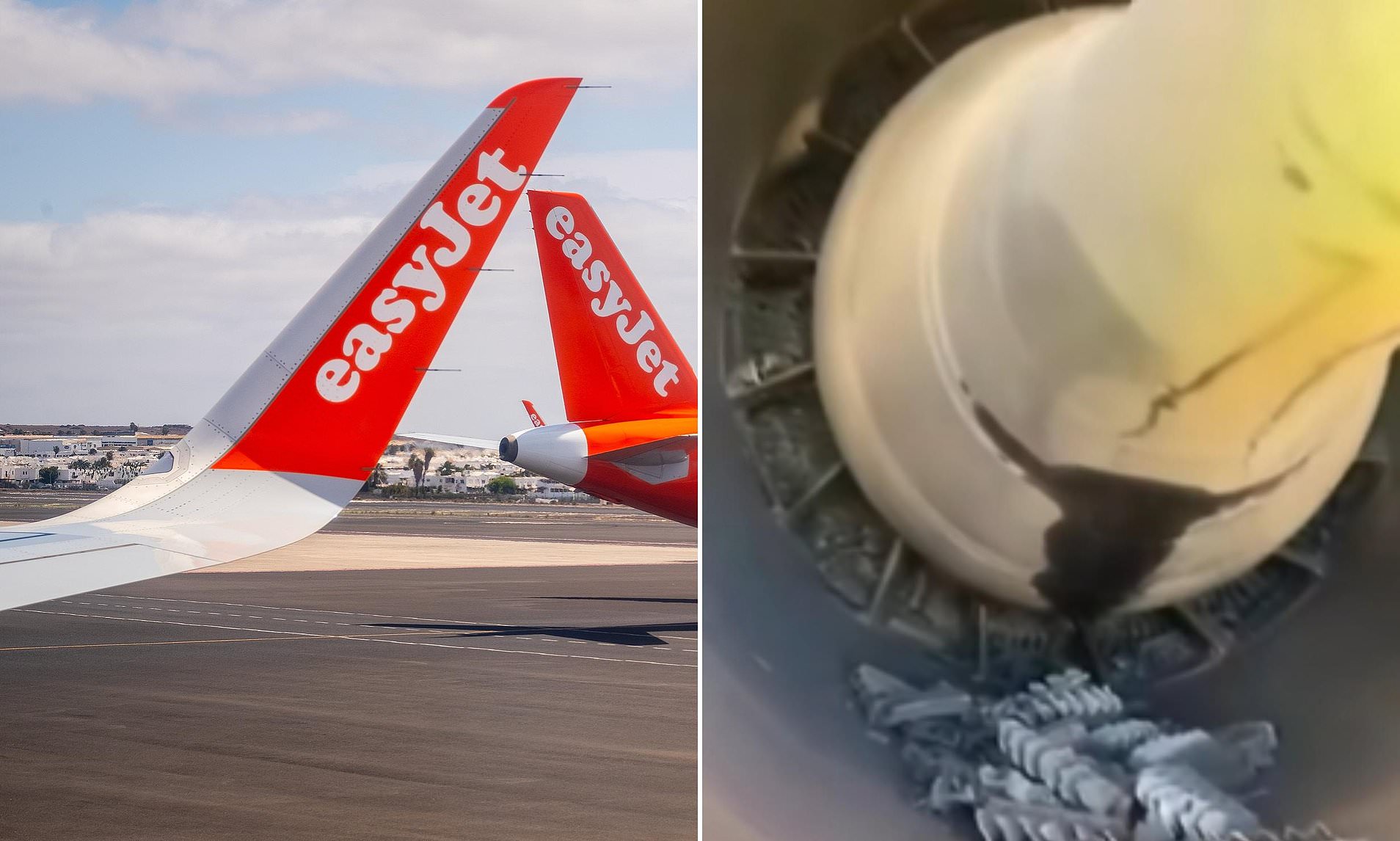 EasyJet aircraft grounded after engine catches fire in mid-air with ...