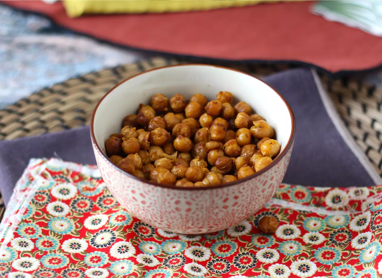 Air fryer roasted chickpeas