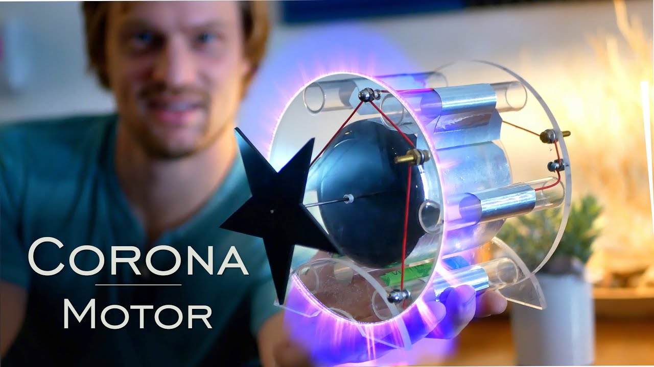 Building a wirelessly powered corona motor (DIY)
