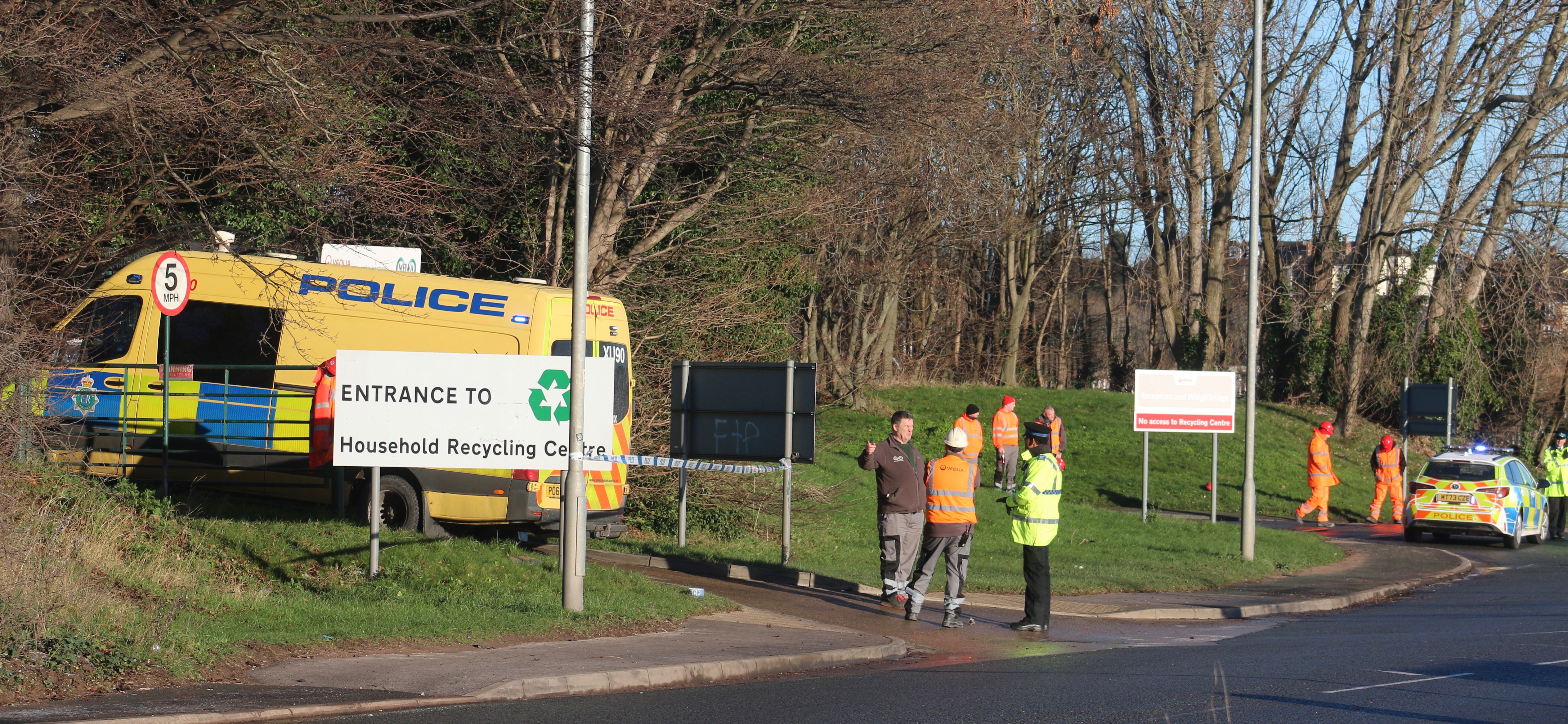 Bidston recycling centre evacuated after 'mortar bomb' found