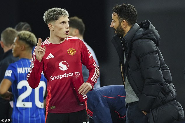 Alejandro Garnacho celebrates Ruben Amorim's Man United sacking after ...