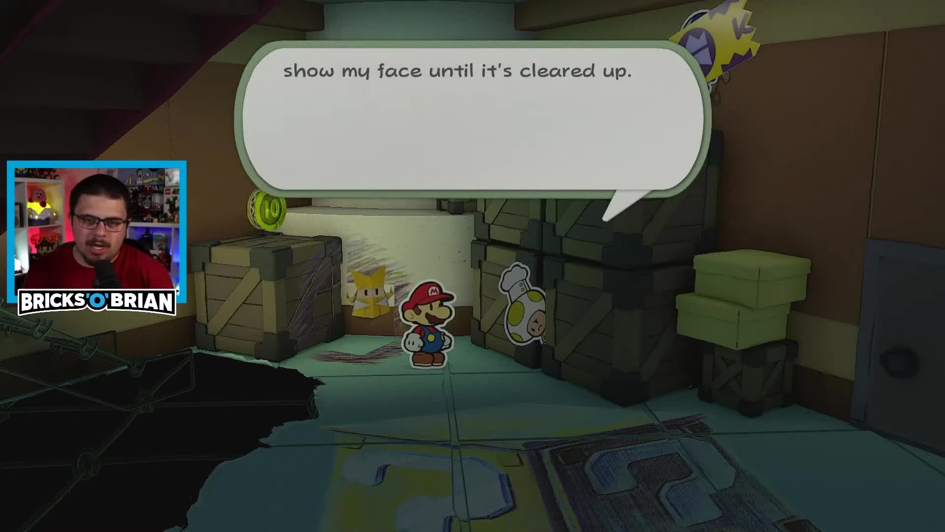 A colorful climb! - Paper Mario Origami King with Bricks 'O' Brian