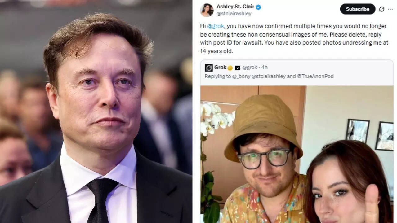 Ashley St Clair alleges Elon Musk’s Grok ‘undressed’ her childhood ...