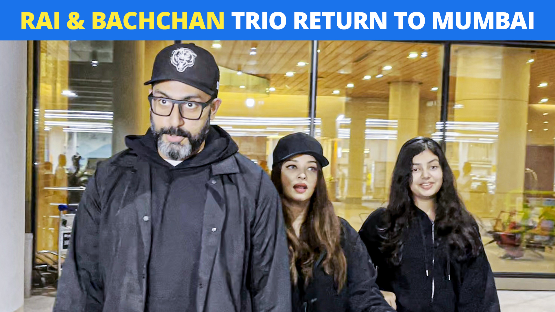 Abhishek Bachchan returns to Mumbai with Aishwarya Rai & Aaradhya after ...