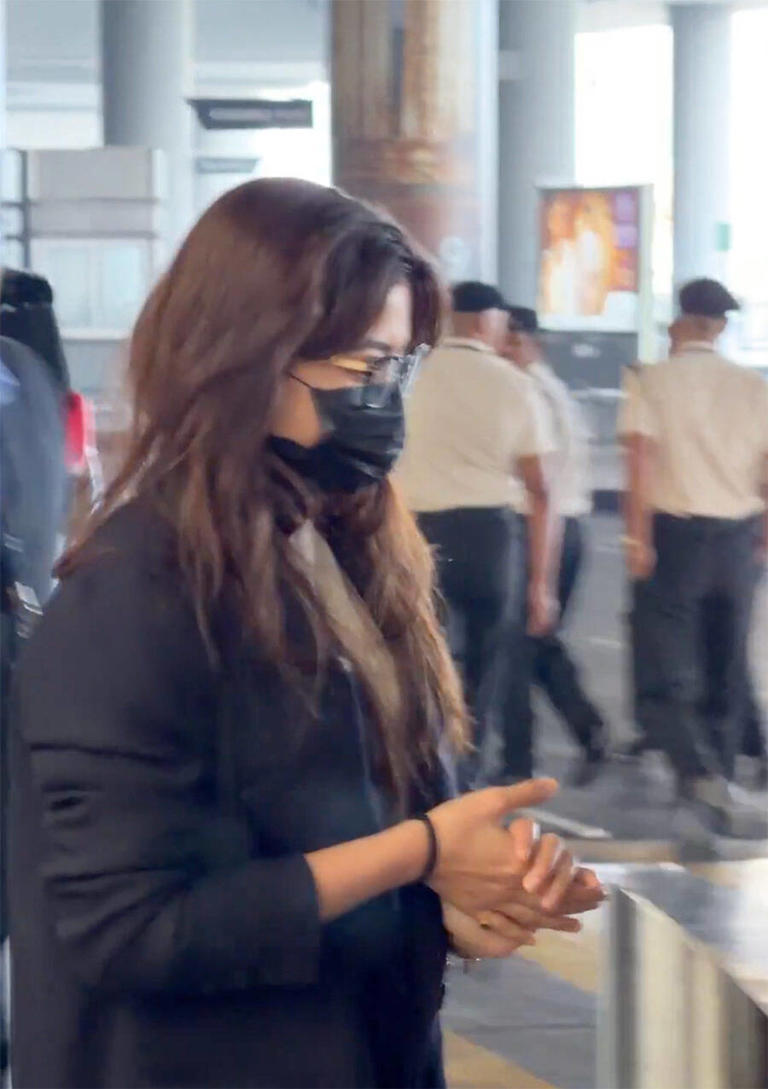 Pics: Rashmika Mandanna, Vijay Deverakonda return from their vacation