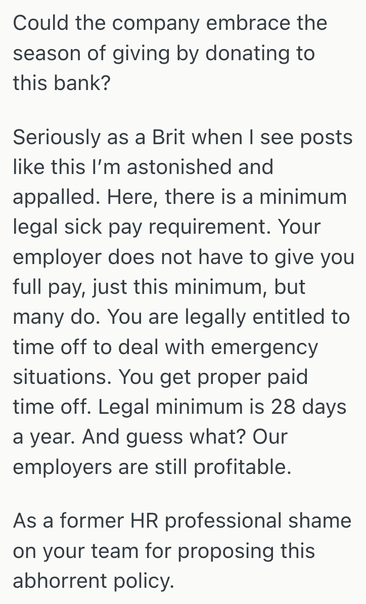 Employee saw HR asking for PTO donations to keep the company afloat ...