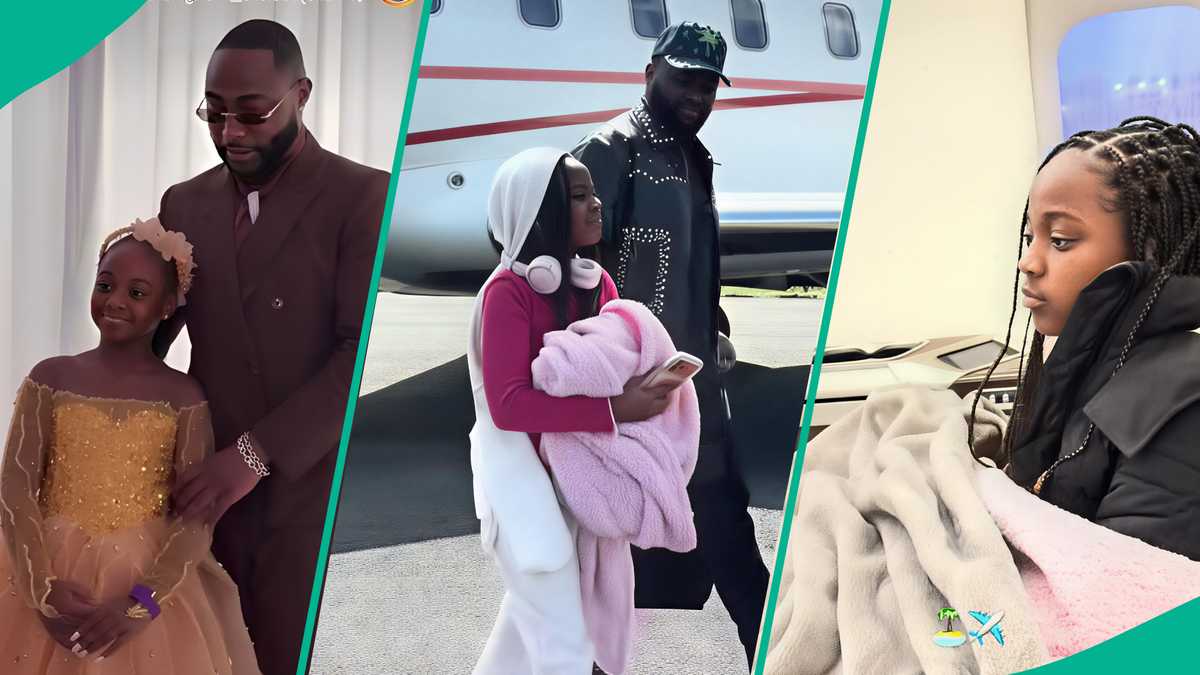 Davido takes second daughter, Hailey to Caribbean for vacation ...