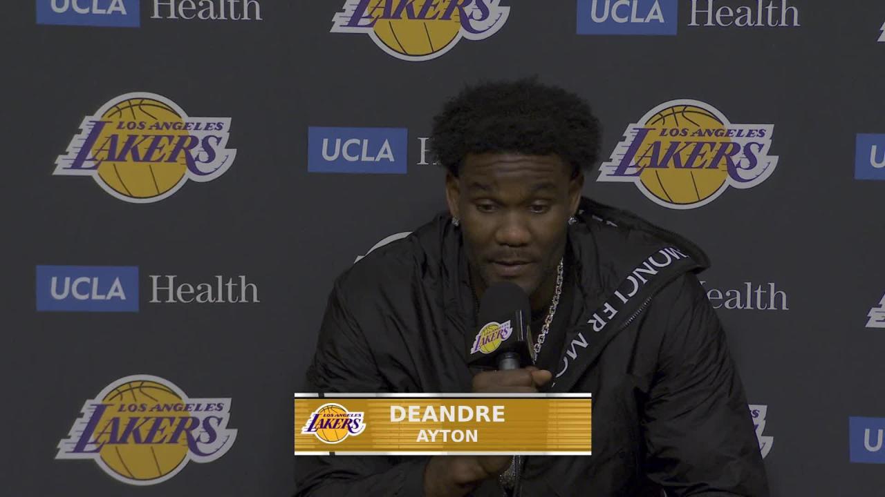 LAL 120, MEM 114: Deandre Ayton full media availability
